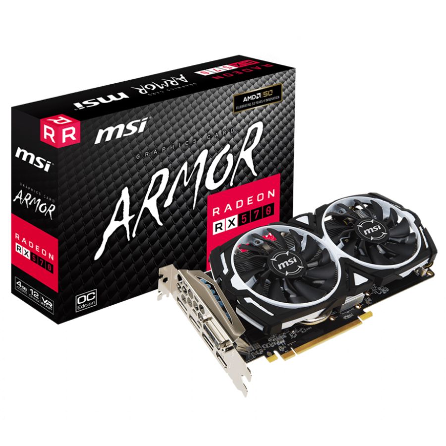 RADEON RX 570 4GB MSI ARMOR OC JUEGOS | Mexx computación