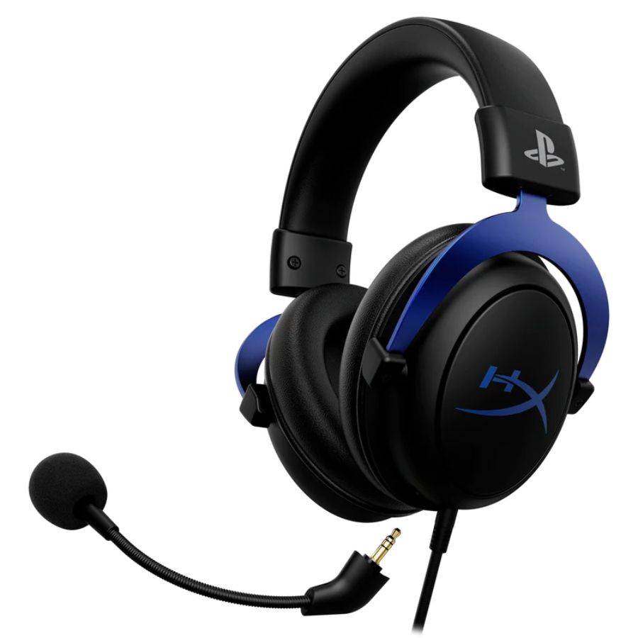 Mexx | AURICULAR GAMER HYPERX CLOUD BLUE PS5 PS4 NEGRO Y AZUL