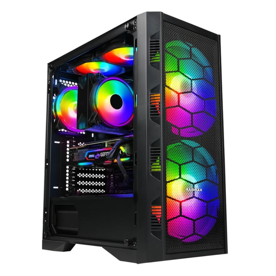 Mexx | GABINETE MID TOWER RAIDMAX X161TBF RGB 2 FAN